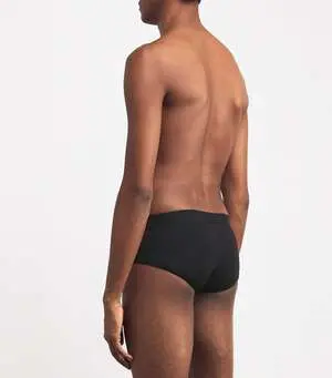 BOSS Stretch-cotton Logo Briefs