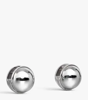 Alaïa Sphere Earrings - Silver