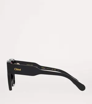 Chloé Acetate 06n000477 Sunglasses - Black