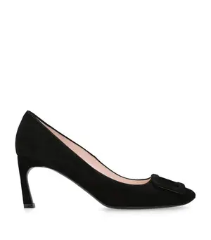 ROGER VIVIER Trompette Suede Pumps - Black