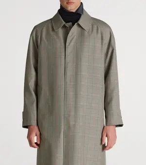 Dunhill Cotton-silk Raglan Sleeve Overcoat