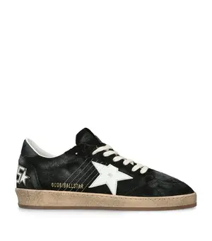 GOLDEN GOOSE Ball Star Suede Sneakers - Black