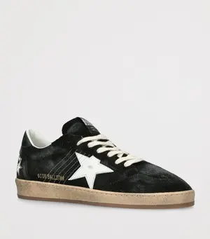 GOLDEN GOOSE Ball Star Suede Sneakers - Black