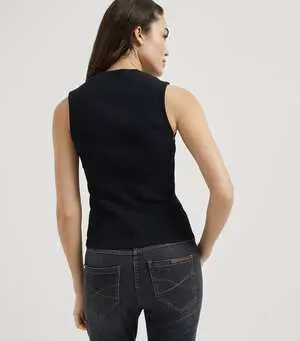 Brunello Cucinelli Cotton Ribbed Tank Top - Black