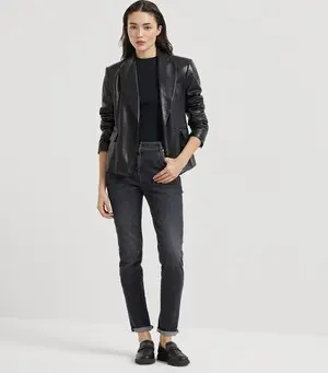 Brunello Cucinelli Cotton Ribbed Tank Top - Black