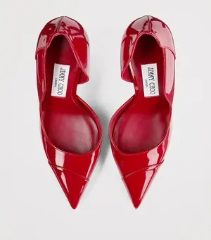 JIMMY CHOO Brigitte 100 Patent Leather Pumps - Red