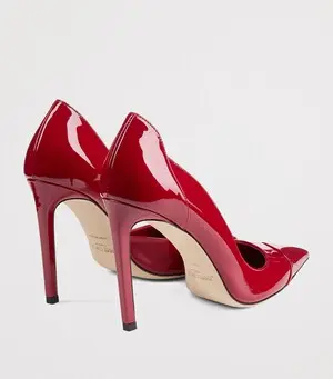JIMMY CHOO Brigitte 100 Patent Leather Pumps - Red