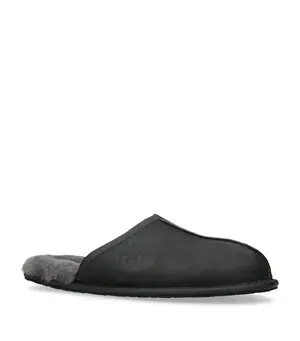 UGG Suede Scuff Slippers - Black