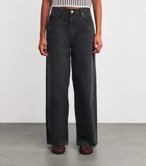 AGOLDE The Low-slung Baggy Jeans - Black