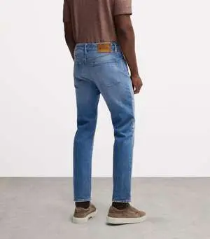BOSS Stretch-cotton Straight Jeans