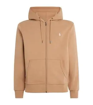 Polo Ralph Lauren Tech Knit Zip-up Hoodie - Brown