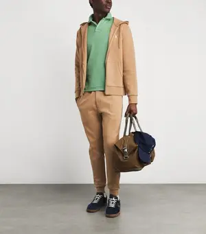 Polo Ralph Lauren Tech Knit Zip-up Hoodie - Brown