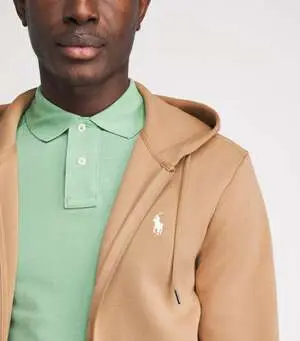 Polo Ralph Lauren Tech Knit Zip-up Hoodie - Brown