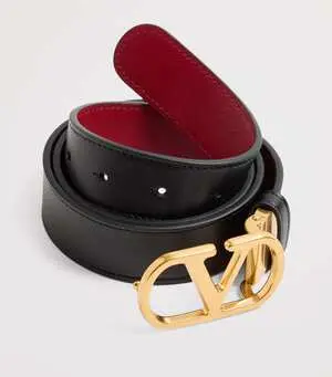 Valentino Garavani Reversible Vlogo Signature Belt - Black