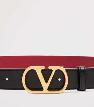 Valentino Garavani Reversible Vlogo Signature Belt - Black