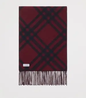 Burberry Cashmere Check Scarf