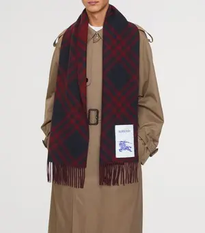 Burberry Cashmere Check Scarf
