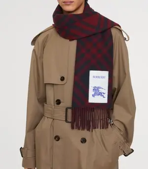 Burberry Cashmere Check Scarf
