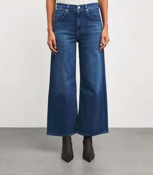 Citizens Of Humanity Cropped Lyra Wide-leg Jeans - Blue