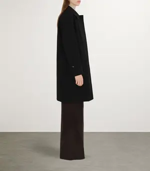Burberry Gabardine Camden Car Coat - Black