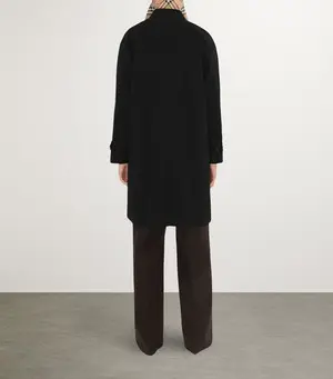 Burberry Gabardine Camden Car Coat - Black