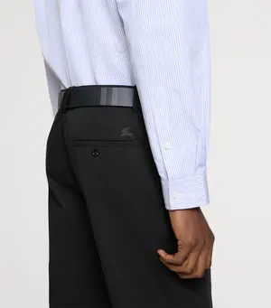 Burberry Cotton Twill Slim Chinos - Black
