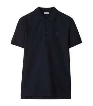 Burberry Cotton Ekd Polo Shirt - Blue