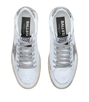GOLDEN GOOSE Leather Ball Star Sneakers - White