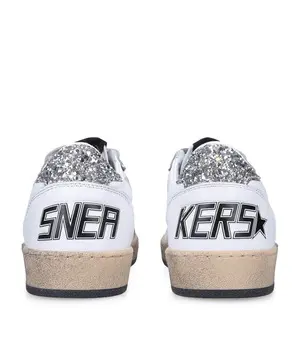 GOLDEN GOOSE Leather Ball Star Sneakers - White