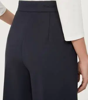 Max Mara Jersey Wide-leg Trousers - Blue