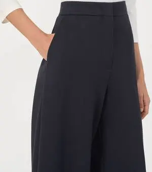 Max Mara Jersey Wide-leg Trousers - Blue