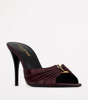 Saint Laurent Leather Babylone Mules