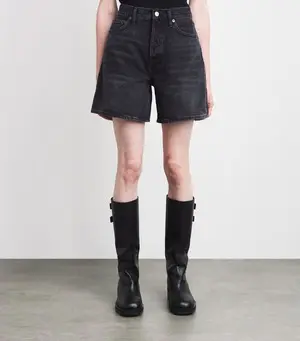 AGOLDE Dame Wide-leg Denim Shorts