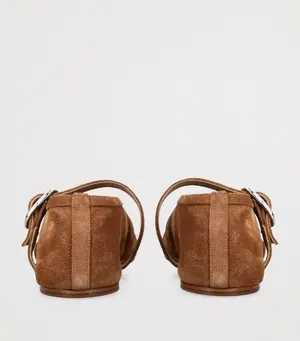 Le Monde Beryl Suede Stella Flats - Brown