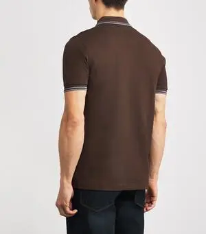 Fred Perry Twin Tipped Polo Shirt - Brown