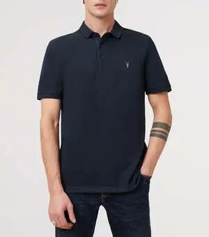 ALLSAINTS Organic Cotton Reform Polo Shirt - Blue