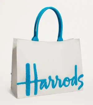 Harrods Cotton Logo Tote Bag