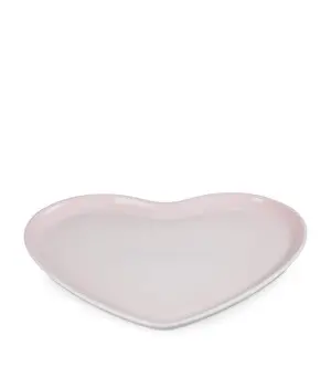 LE CREUSET Stoneware Heart Serving Plate - Pink