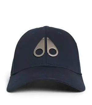 Moose Knuckles Cotton Baseball Cap - Navy