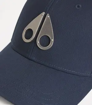 Moose Knuckles Cotton Baseball Cap - Navy