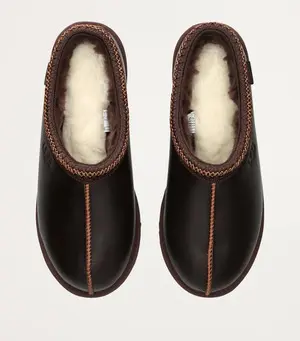 UGG Leather Tasman Slippers - Brown