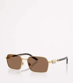 Dolce & Gabbana Wire-frame Rectangle Sunglasses