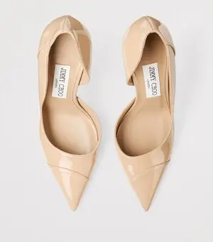 JIMMY CHOO Brigitte 100 Patent Leather Pumps - Neutral