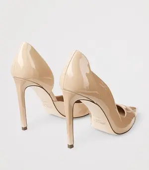 JIMMY CHOO Brigitte 100 Patent Leather Pumps - Neutral