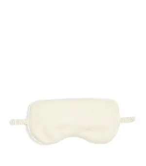 Olivia Von Halle Cashmere Audrey Eye Mask - White