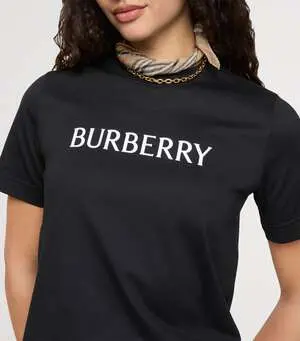 Burberry Cotton Logo T-shirt - Black