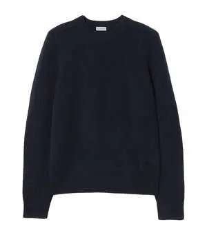 Burberry Cashmere-blend Equestrian Knight Design Sweater - Blue
