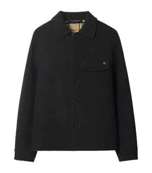 Burberry Single Breasted Overshirts For Men