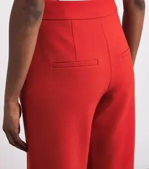 Veronica Beard Tonelli Wide-leg Trousers - Red