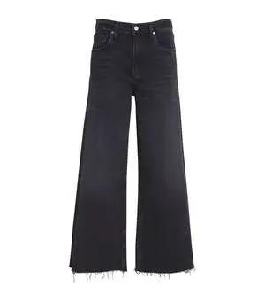 Women's Cropped Wide Leg Jeans